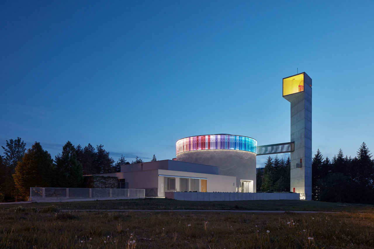 Church Design That Combines Concrete and Color in Czech Republic