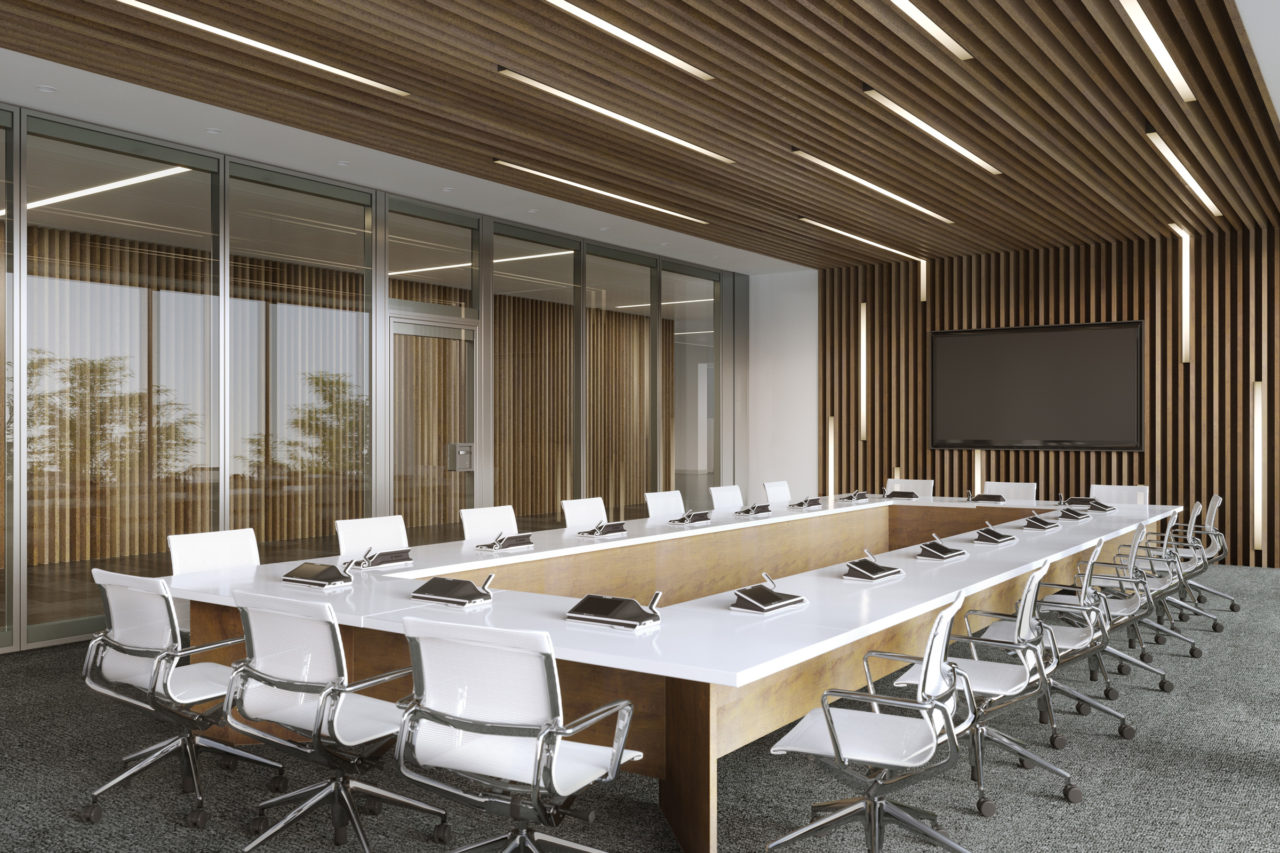 Sleek Space Solutions from Modernfold and Skyfold at Touch of a Button